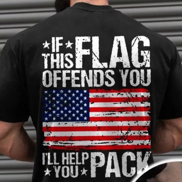 Shirts | Mens Patriotic Statement American Flag Cool Polyester Tshirt ...